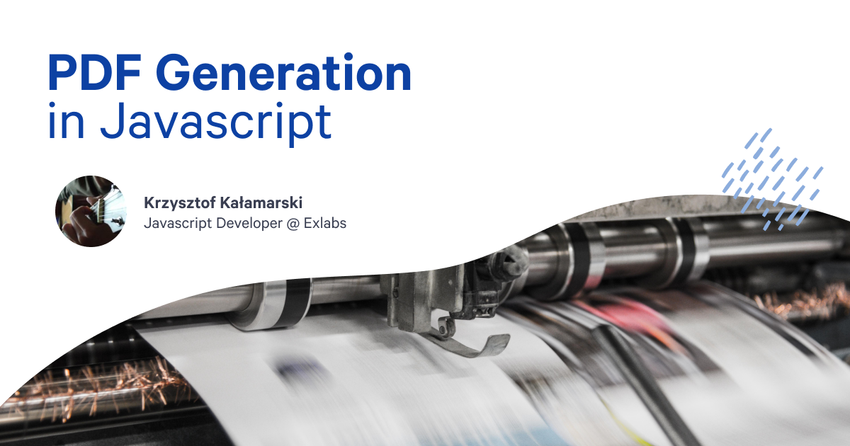 How to generate PDF in Javascript - a step by step guide | EXLABS